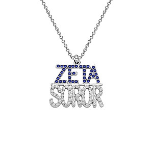 CENWA Sorority Zeta Soror Necklace 1920 Greek Sorority Jewelry Gift (Zeta Soror N)