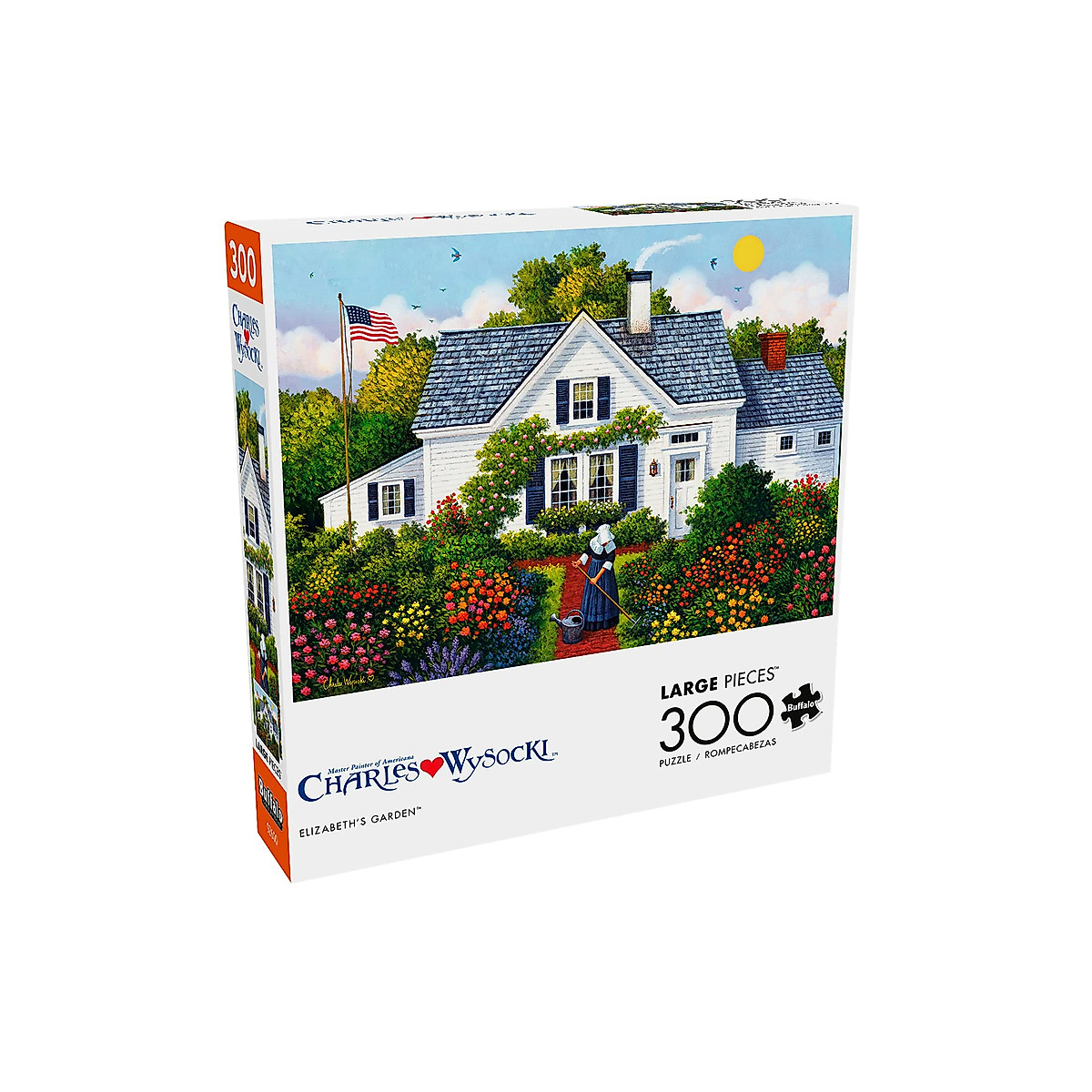 Buffalo Games - Charles Wysocki - Elizabeth's Garden - 300 Large Piece Jigsaw Puzzle