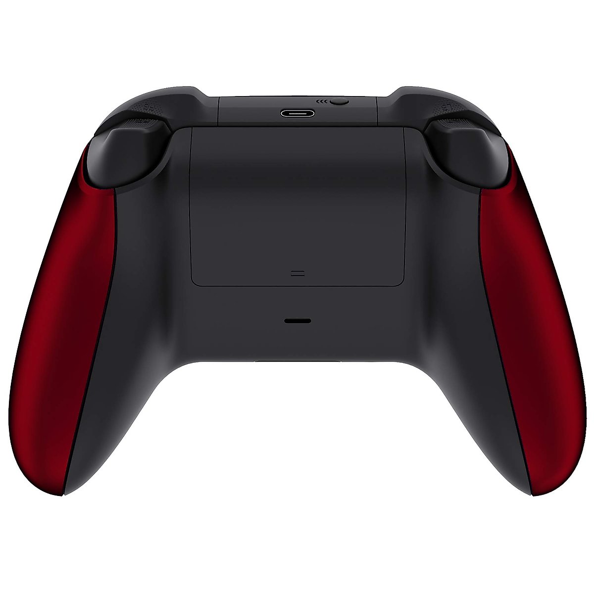 eXtremeRate Controller Grip for Xbox Series X & S, Scarlet Red Soft Touch Comfortable Left Right Side Rails, Replacement Parts Rear Shell for Xbox Core Wireless Controller [Controller Excluded]