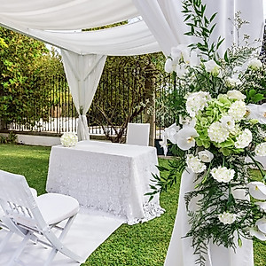 Auihiay 32 Pieces Artificial Hydrangea Flowers White Hydrangea Flower Heads with Stems for Wedding Centerpiece Home Garden Party Decoration