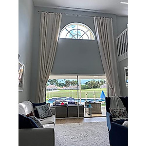 Curtain Tape with Hooks. Perfect for Ceiling Track System or rods with Curtain Rings (100" Tape, 20 Hooks)