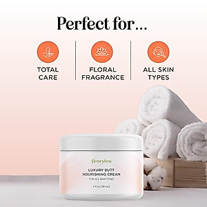 Deeply Moisturizing Butt Enhancement Cream - Firming & Nourishing with Cocoa Butter, Shea, Vitamin E & Coconut Oil (4 Fl Oz)