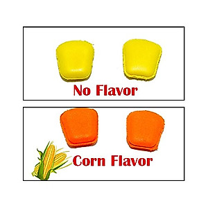 Will 20PCS Carp Fishing Boilies Pop Corn Sweet Smell Yellow Floating Corn Fake Bait Lure Pop Up Boilies Rig Carp Bait Fishing Tackle (Yellow)