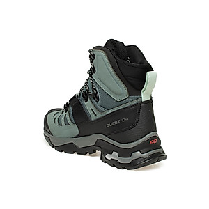Salomon Quest 4 Gore-TEX Hiking Boots for Women, Slate/Trooper/Opal Blue, 5.5