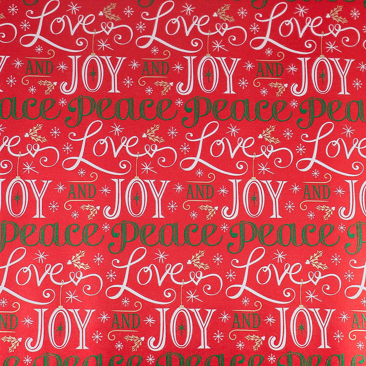 JAMPaper Assorted Gift Wrap - Christmas Wrapping Paper - 100 Sq Ft Total - Holographic Christmas Set - 4 Rolls/Pack