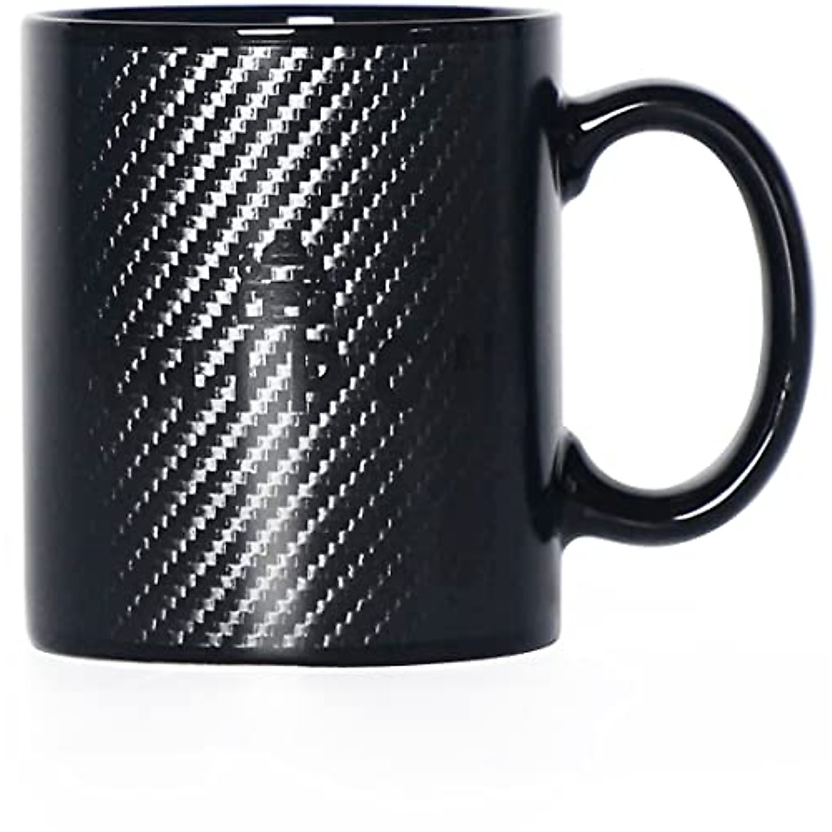 Coffee and Tea Mug Color Changing Ceramic Carbon Fiber 11 oz Manly Mug Heat Reactive Finish Carbon Fiber Design For Coffee Tea and Cold Drinks Unique Premium Color Changing Ceramic Coffee Mug