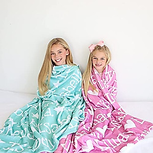Personalized Name Blanket for Your Daughter, Customized Name Baby Blankets for Girls, Name Blanket for Daughter, Personalized Baby Blanket with Name for Girls. Great Gift for Birthday, Christmas