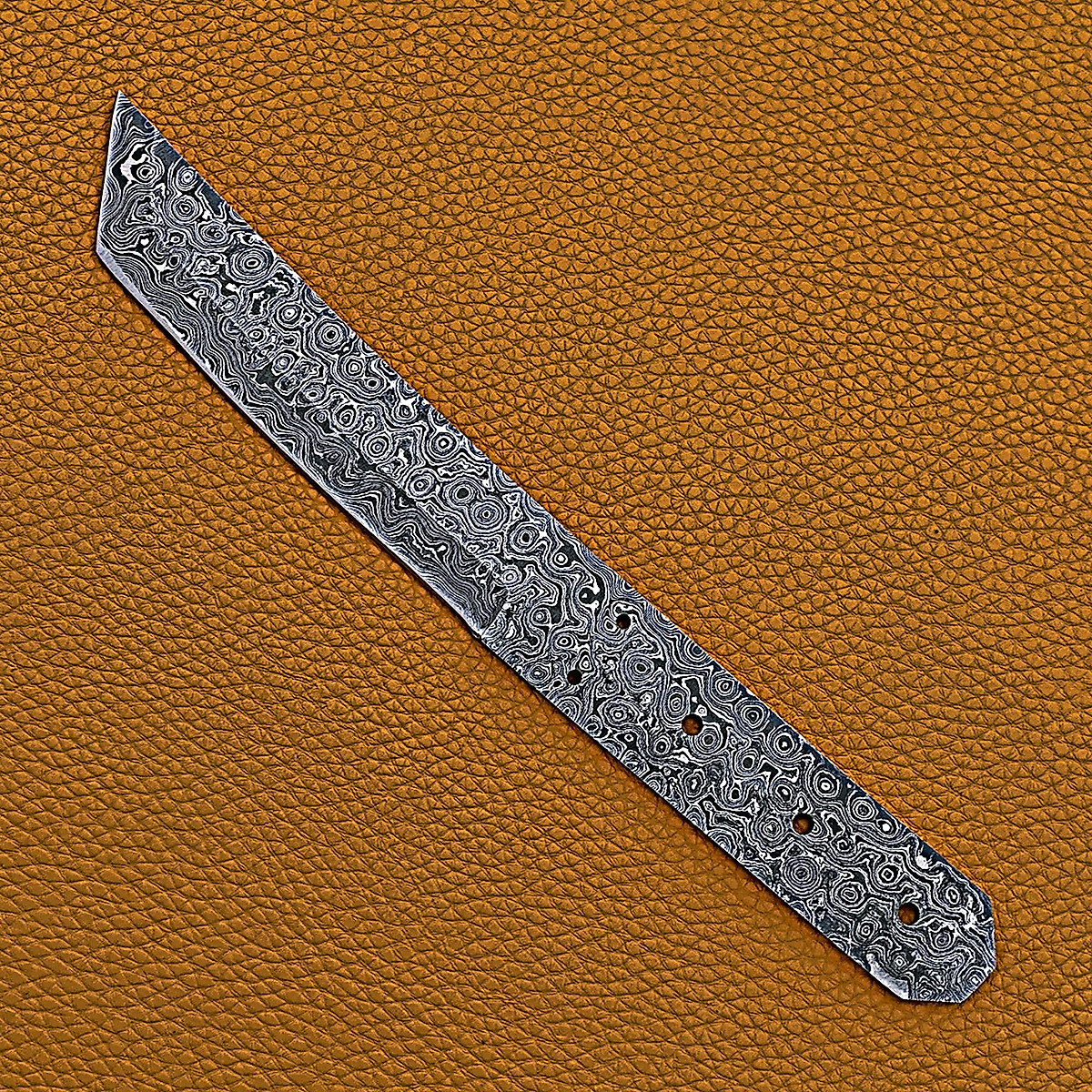 onlyhandmade Damascus Classic Tanto Hunting Blank Blade Knife Knives Japanese Samurai High Carbon Steel Custom Making, 9 inch Knife Making Supplies (Damascus)