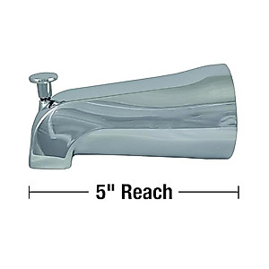 DANCO (88703) Tub Spout with Diverter, Chrome Finish, Metal, 1-Pack