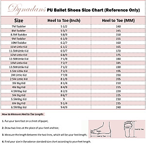 Dynadans Leather Ballet Shoes/Ballet Slippers/Dance Shoes for Girls and Boys (Toddler/Little/Big Kid/Women)-Black-4M Big Kid