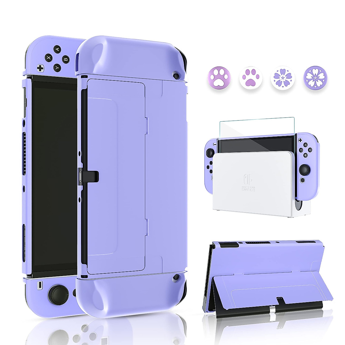 FANPL Color Flip Case for Nintendo Switch OLED (Pink)