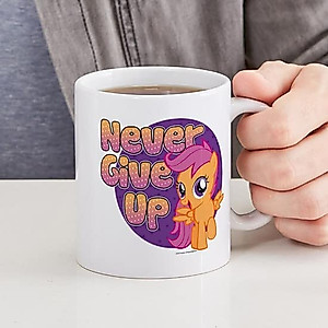CafePress MLP Scootaloo Never Give Up Ceramic Coffee Mug, Tea Cup 11 oz