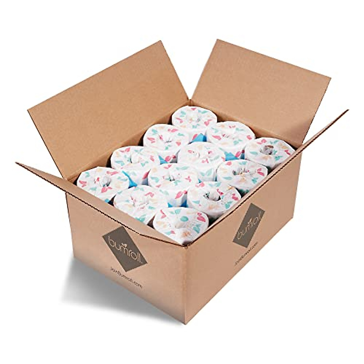 Bumroll Made in USA, 24 Premium Earth Friendly Recycled Toilet Paper Rolls - Soft, Absorbent & Eco-Friendly Bathrooms Tissue Rolls for Home & Office - Septic Safe & RV-Friendly - Bulk Toilet Paper