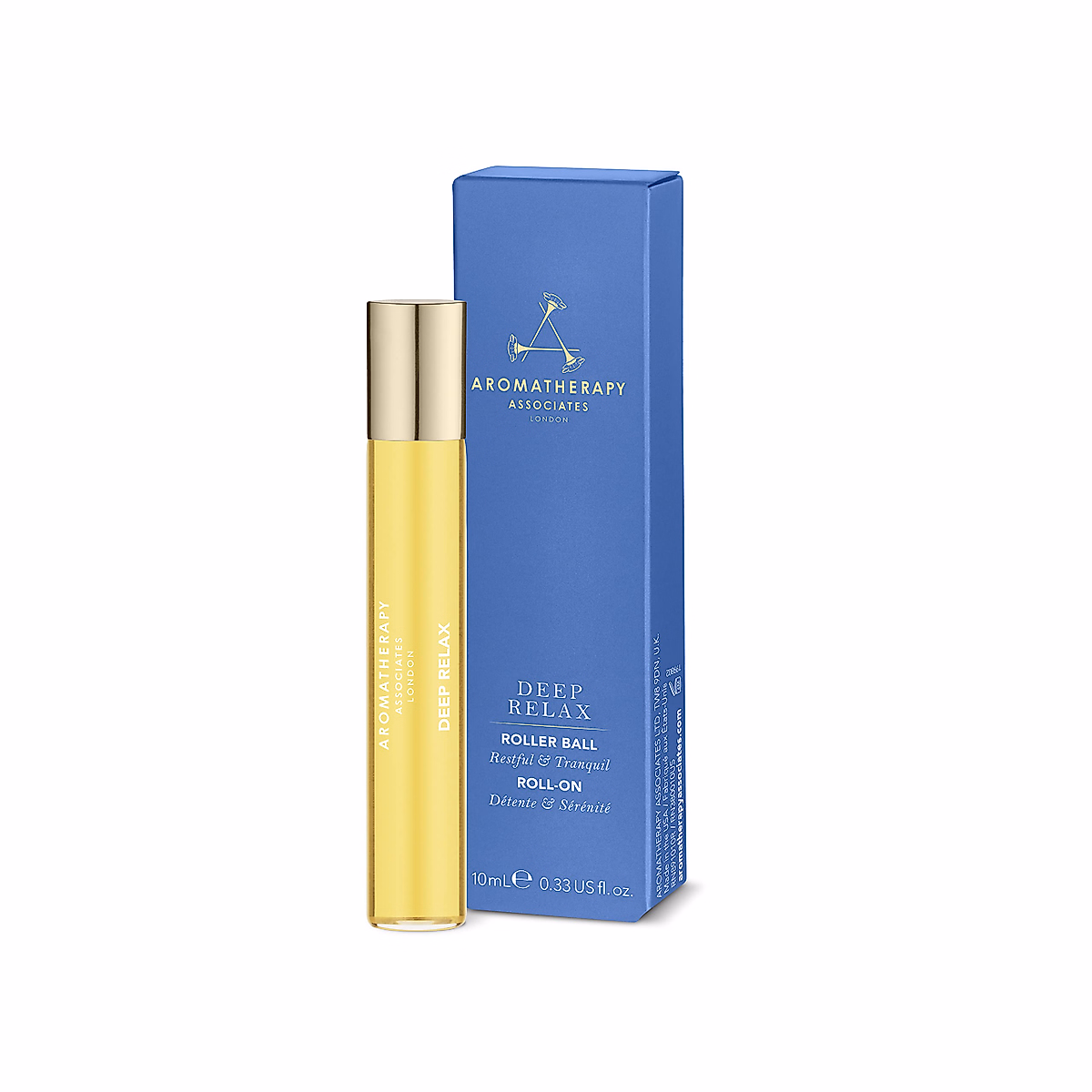 Aromatherapy Associates Deep Relax Roller Ball. Premium Blend of Vetivert, Chamomile and Sandalwood Essential Oils to Relax and Calm on The Go (0.34 fl oz)