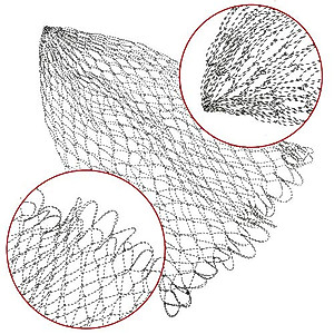 Fishing Landing Net, Fishing Net Replacement with Dia 40/50/60cm, Mesh Fishing Replacement Net for Freshwater Saltwater Fishing without Handle (50)