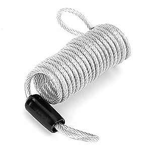 Pinsofy Wire Lock Steel Wire Lock, Bicycle Lock, Anti Theft Secure Durable for Luggage Bicycle Helmet