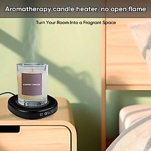 Coffee Mug Warmer for Desk,SAINSWIN 3 Temp-Settings Hot Drink Beverage Warmer Plate,Coffee Cup Warmer with Auto Shut Off,Plate Warmer Keep Coffee, Beverage, Milk, Tea and Hot Chocolate Warm(NO Mug)