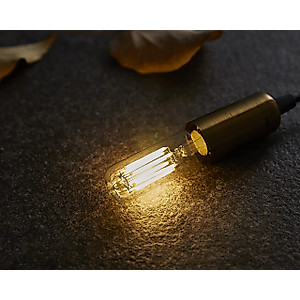 YFXRLIGHT Dimmable T6 Vintage LED Light Bulbs Warm White 2700K,6W Equal 60 watt Light Bulb, E12 Base Candelabra Bulb for Chandeliers,Pendant,Wall scones 6Pack