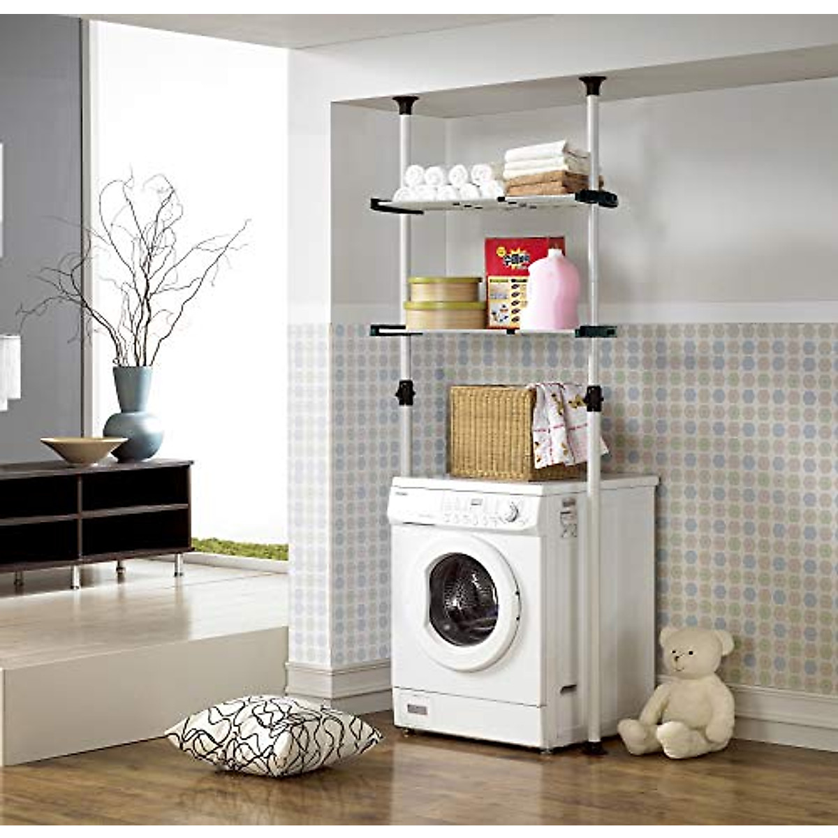 PRINCE HANGER | Double Adjustable Laundry Shelf | Clothing Rack, Made in Korea, PHUS-0043