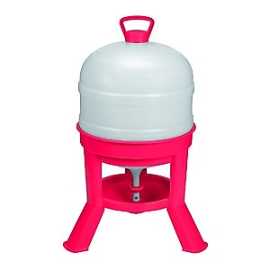 Little Giant® Plastic Dome Waterer | Heavy Duty Plastic Gravity Fed Poultry Waterer Container Tank | Chickens, Ducks & Other Birds for Hobbyists, Farmers and Ranchers | 8 Gallon