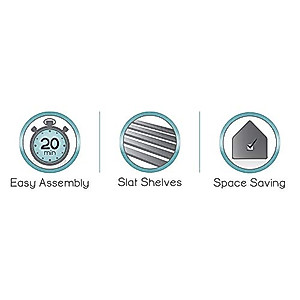 Zenna Home 2265NN Slat Style Bathroom Space Saver, Satin Nickel