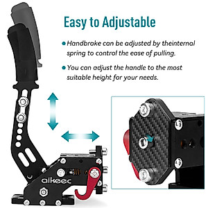 aikeec 64 Bit USB Handbrake with Clamp for PC Windows Sim Racing Games G25 G27 G29 T500 FANATECOSW Dirt Rally with Handle Grip