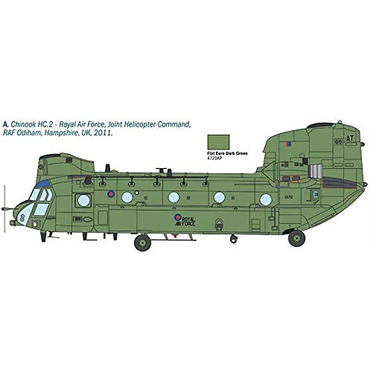 Italeri 2779 Chinook HC.1/Ch-47D, 1: 48