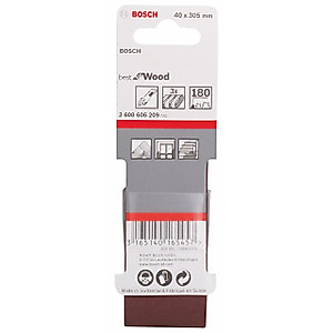 Bosch Professional 2608606209 Belt Compact Sander40x303 G180, Red, 180 Grit