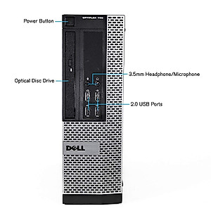 Dell Optiplex Business Desktop Computer PC (Intel Quad Core i5-2400 3.1GHz CPU, 8GB DDR3 Memory, 2TB HDD, DVD, VGA, RJ45, Displayport, Windows 10 Home) (Renewed)