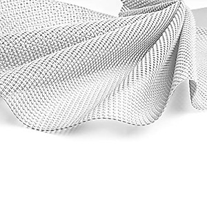 KOLOX 20 Inch Wide Shelf Liner,Non Slip Shelf Liner,20" x 10 Ft Non Adhesive Cabinet Drawer Liner,White Kitchen Cabinet Liner Non Slip Mat for Desks (White, 20" x 10')