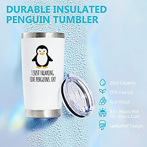 Penguin Gifts Set for Women, Christmas Gifts Set for Women, Penguin Gifts for Girls, Penguin Gifts for Women Unique Penguin Stuff for Friends/Teacher/Girlfriend with Tumbler Cup(PENGUIN GIFT SET)