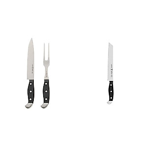 HENCKELS Statement Razor-Sharp Carving Set + Bread Knife, German Engineered Informed by 100+ Years of Mastery