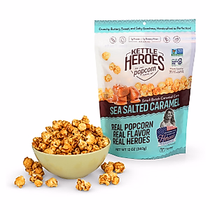 KETTLE HEROES Sea Salted Caramel Corn Popcorn, 12 OZ