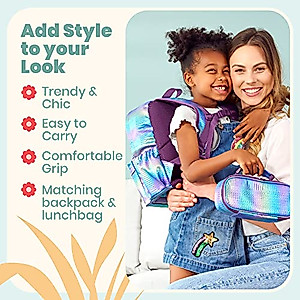 Big Capacity Pencil Case - Mermaid Pencil Case - Cute Pencil Case For Girls - Kids Pencil Case For Kids - Cute Pencil Pouch For Girls Pencil Case - Pencil Box For Kids - Mermaid Purple Pencil Case