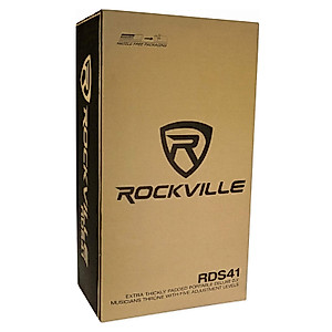 Rockville RDS42 Portable DJ/Guitar/Drum/Keyboard Padded Throne/Chair Adjustable