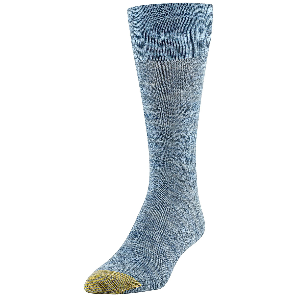 GOLDTOE Men's Cambridge Crew Socks, 6-Pairs, Chambray Assorted, Large