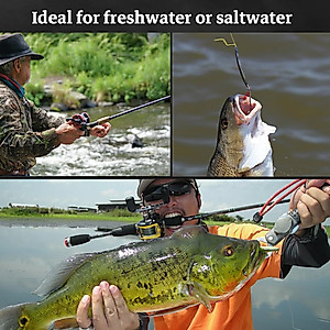 Braided Fishing Line, 4 Strands Super Strong PE Fishing Line 10LB/20LB/30LB/ for Saltwater and Freshwater, Abrasion Resistant, High Sensitivity and No Stretch Superline - DarkGreen(547Yds, 30lb)