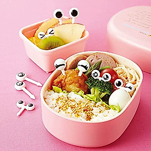 GOTOUCHI Food Picks Bento Lunch, Mini Container, Soy Sauce Case Container with Dropper - 4 Kinds Set Bento Box Accessories (Animals)
