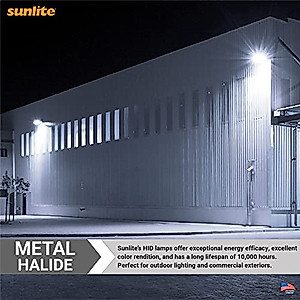 Sunlite MH400/U/MOG M59 Metal Halide Lamp, 400 Watts, Mogul Base (E39), ED37, 12,000 Hour Life Span, 36000 Lumen, Clear Finish, 4000K, 2 Pack