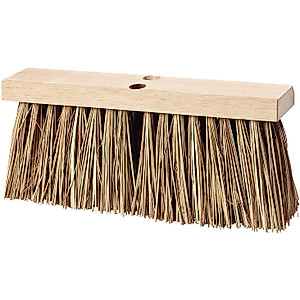 SPARTA 3621941600 Flo-Pac Hardwood Block Stalk Street Broom, Palmyra Bristles, 16" Block Size, 6-1/4" Bristle Trim (Pack of 12)