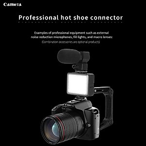 4K Digital Camera 3 ' LCD 64MP 16X Zoom 120° Wide Angle Lens WiFi Digital Camera with Night Vision, Macro Optical Tech and Full Kits, 128GB SD (not Included) Fit for Teens & Adult