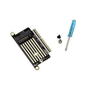 KALEA-INFORMATIQUE M2 NGFF NVMe M Key Adapter to Replace SSD 22+34 Points of a MAC Pro A1708 (Years 2016 and 2017)