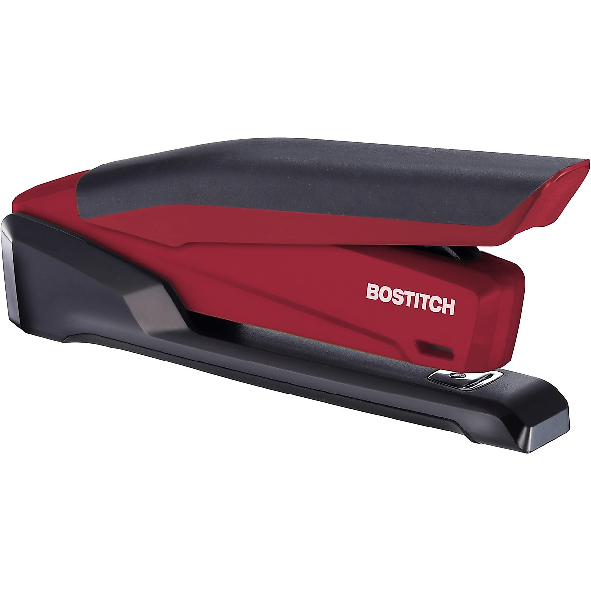 Bostitch inPower Spring-Powered Desktop Stapler, Easy Stapling Technology, Red