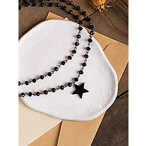 Sacina Goth Layered Star Choker Necklace, Black Choker Necklace, Goth Choker Necklace, Gothic Necklace, Emo Necklace, Halloween Christmas New Year Jewelry Gift For Women