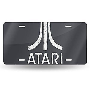 Ertregysrtg Atari Video Game Retro Logo Vintage Gaming Console License Plate 6" X 12"