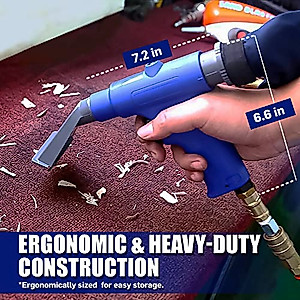 LE LEMATEC Dual Action Air Compressor Vacuum and Pneumatic Air Blow Gun with Attachments, Up to 150 PSI, One-Turn Multi-Function Air Compressor Pneumatic Vacuum Air Blower Gun Shop Tool Combo, AS119