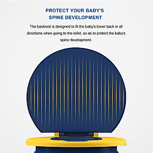 Travel Potty for Toddlers, Portable Potty for Toddlers Foldable Kids Training Toilet Seat for Boys Girls Baby Carry Potty Children Car Potty Chair for Camping Park with 3 Rolls Bag(Blue)