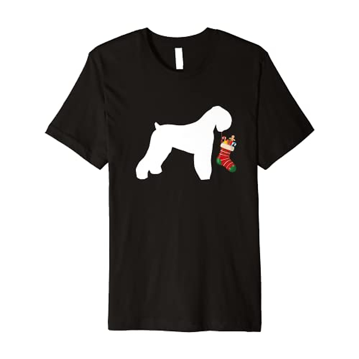 Black Russian Terrier Christmas Stocking Stuffer Dog Premium T-Shirt