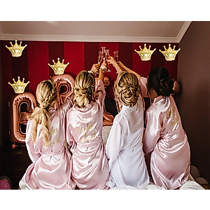 15Pcs Mini Crown Foil Balloons Gold Party Decorations.For Birthday Party Anniversary Supplies