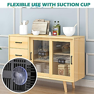 CARE HOME Refrigerator Deodorizer with Removable Suction Cups, Refrigerator Odor Eliminator, Beats Baking Soda Deodorizer for Fridge and Freezer, 1Pack